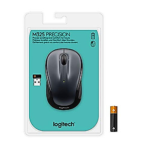 Logitech M325 Wireless Mouse Dark Silver