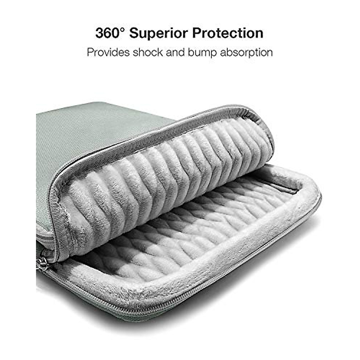 tomtoc Laptop Tablet Sleeve for 12 Inch MacBook Retina Display A1534, 10.9-inch iPad Air 4 | 11 iPad Pro with Magic/Smart Keyboard Folio or Logitech Slim Folio Pro Case, Organized Accessories Pocket