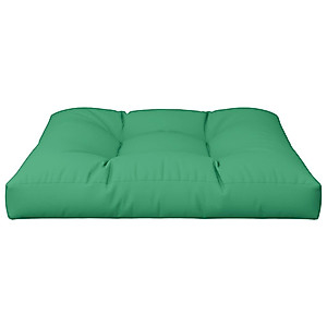 vidaXL Comfortable Pallet Cushion - Water Repellent Outdoor Seat Pad, 27.6"x27.6"x4.7", Perfect for Patio Furniture, Simple Maintenance, Vibrant Green Color