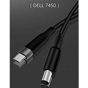 65W PD USB Type C Male Input to DC 7.4mm x 5.0mm Male (7.4mm x 0.6mm) Power Charging Cable Compatible for Dell Latitude E6420 E6430 E6430s E6430U E6440 E6500 E6510 (6.6 FT)