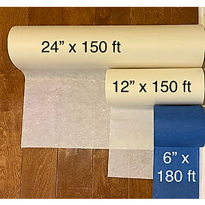 Bridge Cutters Wide Masking Tape Painting 3D Printer Bed Adhesion 6" inch Blue 180 ft 60 Yards Long Painters Removable Paint Protection Non-Slip Over Spray drip Catch Guard Film mask roll