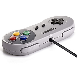 2 Pack USB Controller for SNES Retro Gaming, miadore SNES USB Classic Gamepad Joypad Gamestick for Windows PC MAC Linux Retropie Raspberry Pi 3