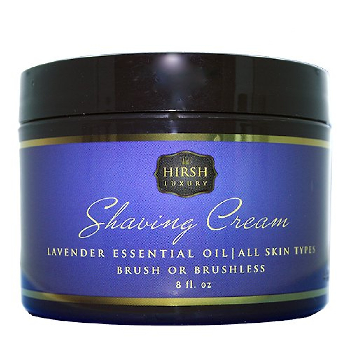 Hirsh Luxury Shaving Cream Lavender Essential Oil 8oz