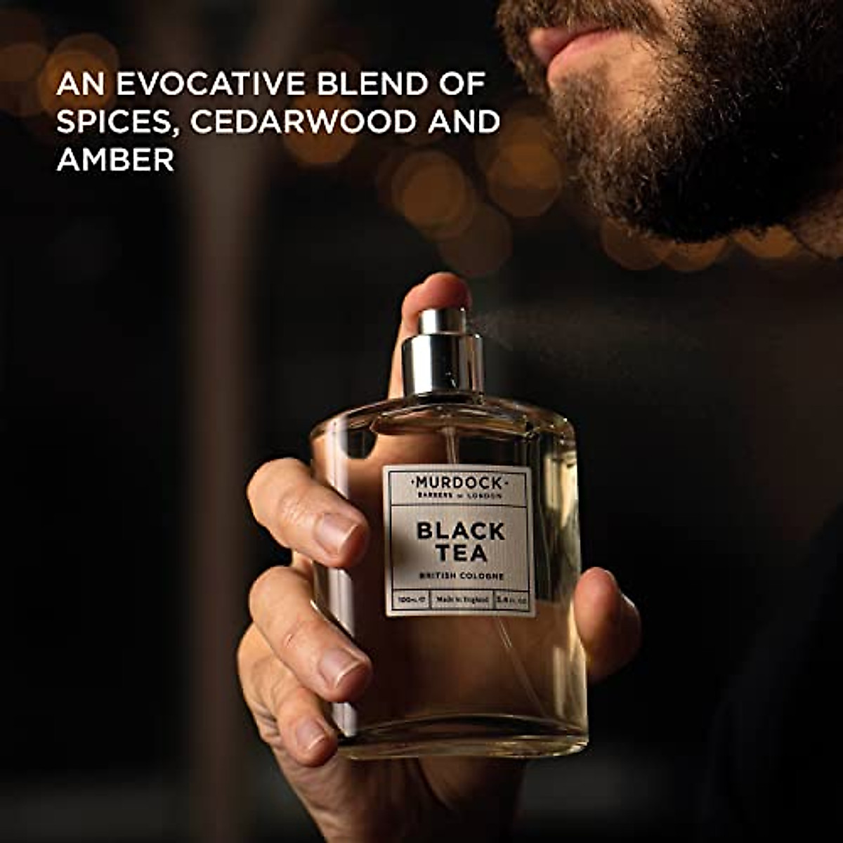 Murdock London Black Tea Cologne | Subtle, Spicy, Timeless | Made in England | 3.4 oz