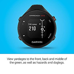 Garmin Approach G12, Clip-on Golf GPS Rangefinder, 42k+ Preloaded Courses, 010-02555-00