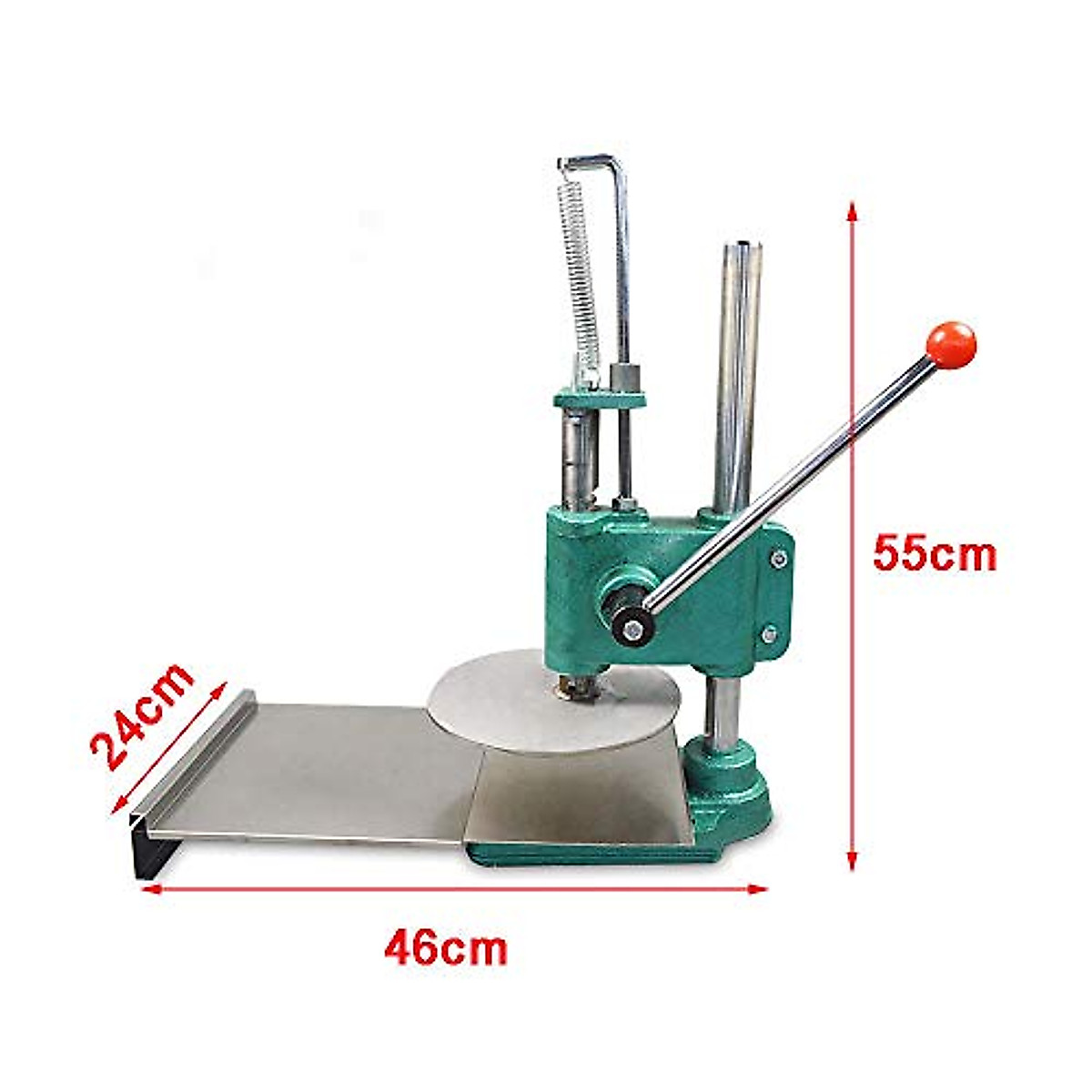 Pastry Manual Press Machine, 9.5in Heavy Duty Stainless Steel Pizza Dough Pastry Manual Press Machine USA STOCK