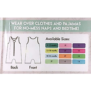 Naked No More®One Piece Romper Back Zipper Bodysuit Pajamas Escape Proof Adaptive Clothing (4T) (Mom's Choice Award Winner)