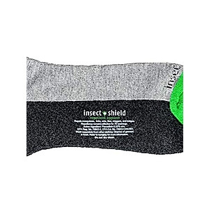 Insect Shield Sport Crew Sock, Stretchy and Comfortable Crew Socks with Padding and Tick Protection