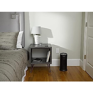 Honeywell AllergenPlus HEPA Tower Air Purifier, Airborne Allergen Reducer for Small Rooms (75 sq ft), Black - Wildlfire/Smoke, Pollen, Pet Dander, and Dust Air Purifier, HPA060