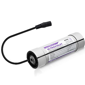 iSpring UVF8 LED UV Water Filter, Add-on Kit for Under Sink Water Filtration Systems, Mercury-Free, Stainless Steel