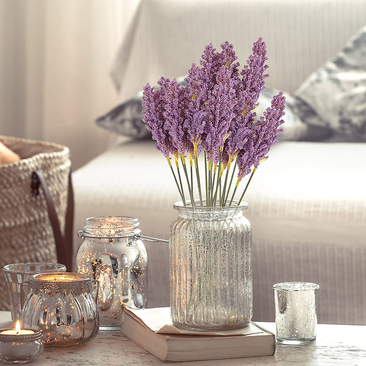 VOSAREA 5pcs Bouquet Plastic Dry Grass Plastic Desktop Wheat Ear Decor Wheat Ear Decoration DIY Wedding Arrangements Decor Flowers Wheat Wheat Ear Home Wheat Ear