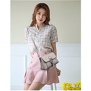 HDHTB Women Messenger Bags Leather Handbags Designer Fashion Ladies Shoulder Bag Crossbody Bags For Women (black)