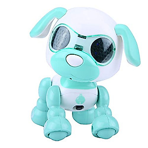 NITRIP Robot Pet, Educational Gift Walking Sound Puppy Interactive Smart Dog, Home for Kids School Girls(Green)