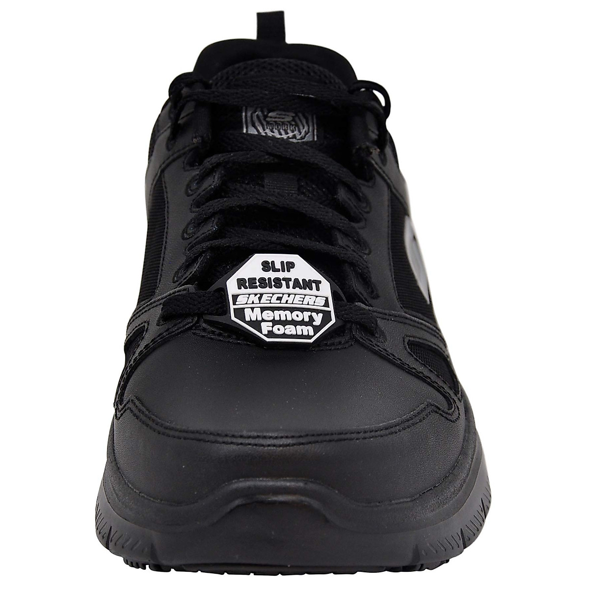 Skechers Men's Flex Advantage SR Black/Black Work Shoe 12 W US