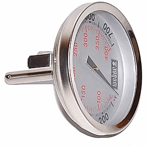 Weber Replacement Thermometer 67088, Center Mount, 2-3/8" Diameter
