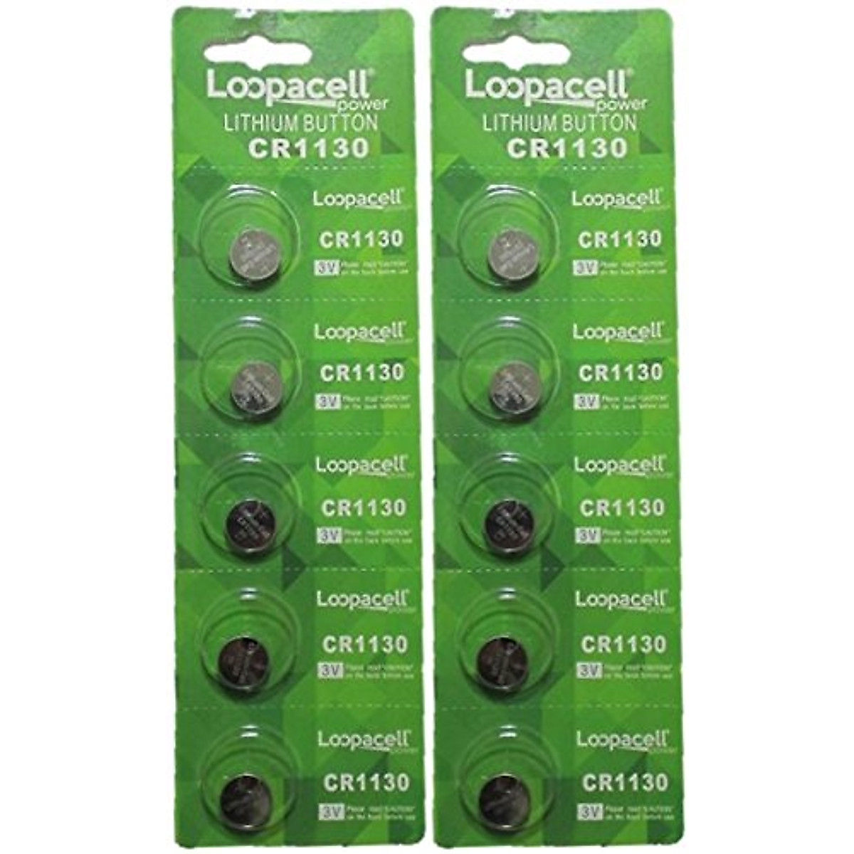 LOOPACELL 10 CR1130 Lithium 3 Volt Cell Batteries