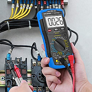 Digital Multimeter,Infurider YF-770M 6000 Counts Manual and Manual Range AC/DC Voltage Amp Ohmmeter Tester Meter with Diode Continuity,Cap,Temp and Mechanical Protection