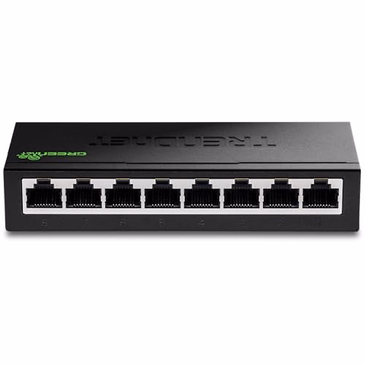 TRENDnet 8-Port Mini Gigabit Switch, TEG-S80g, GREENnet Technology, NDAA + TAA Compliant, Desktop Metal Ethernet Network Switch, 8 x Gigabit Ports, Fanless, Lifetime Protection, Black