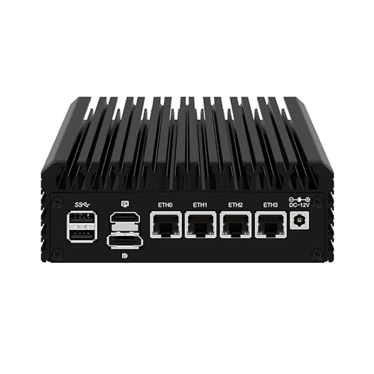 HUNSN Micro Firewall Appliance, Mini PC, VPN, Router PC, Intel N5105, RJ03, AES-NI, 4 x Intel 2.5GbE I226-V LAN, Type-C, TF, M.2 WiFi 6 Slot, Barebone, NO RAM, NO Storage, NO System