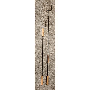 Set of two (2) Extra Long Heavy Duty Hot Dog Marshmallow Roasting Sticks Forks Campfire USA Made