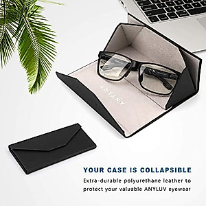 ANYLUV Blue Light Blocking Glasses Men Computer Gaming Glasses Rectangle Metal frame Anti Eyestrain UV400 Clear Lens