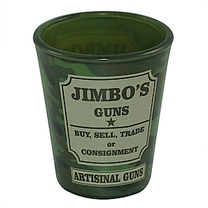 JUST FUNKY South Park Jimbo's Guns 1.5oz Camo Shot Glass