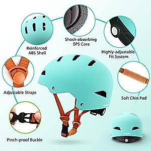 Whalezon Kids Toddler Bike Helmet Ages 3-5-8-14 Youth, Dual-Certified CPSC ASTM Skateboard Bicycle Scooter Cycling BMX Skate Helmets for Boys Girls