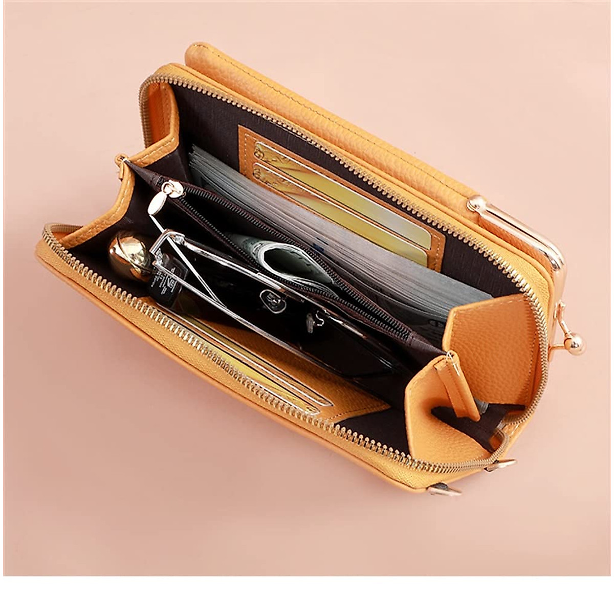 2023 Newest Phone Bag Purses, PU Leather Crossbody Wallet Purse With Phone Pocket, Travel Cell Phone Shoulder Bags For Women.