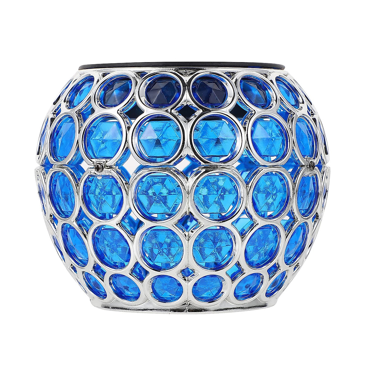 Uonlytech 1pc Outdoor Solar Pendant Lamp Decor Hollow- Out Lamp Decor