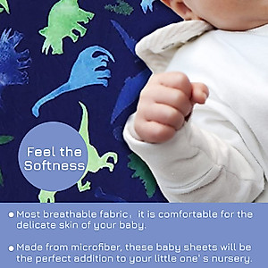 TANOFAR Baby Crib Sheet and Baby Minky Blanket