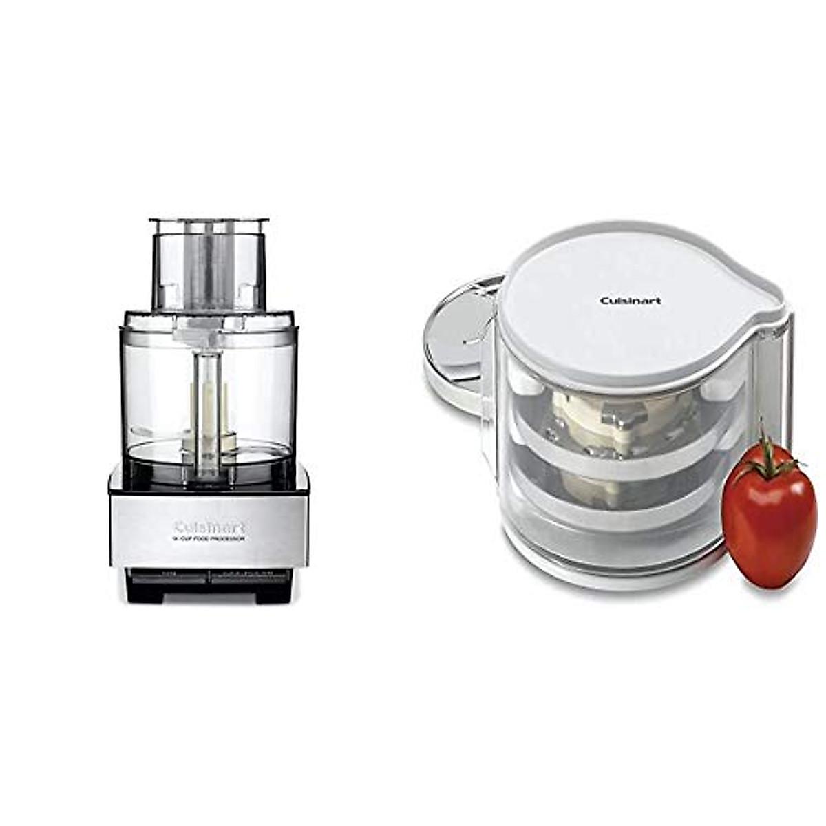 Cuisinart 14 Cup Food Processor, Includes Stainless Steel Standard Slicing Disc (4mm), Medium Shredding Disc, & Stainless Steel Chopping/Mixing Blade, DFP-14BCNY and DLC-DH Disc Holder, White