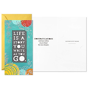 Hallmark Graduation Card Money Holders or Gift Card Holders, Life is a Story (10 Cards with Envelopes)