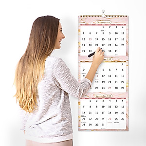 2025-2026 Wall Calendar - 3 Month Calendar 2025-2026, April 2025 - July 2026, 11" x 26", 2025 Calendar (Vertical), Large Monthly Calendar, Lay- Flat, Perfect for Your Busy Schedule