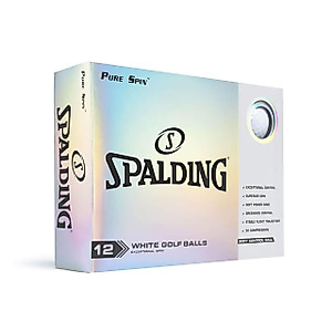 Spalding Pure Spin 12 Ball Pack - White