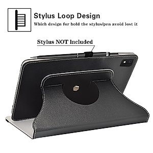 JRTAL Compatible with TCL Tab Pro 5G Case/TCL TABMAX 10.4 Case,360 Degree Rotation Stand Premium PU Cover for 10.36" TCL Tab Pro 5G TCL-9198S/TCL TABMAX 10.4 9296Q(Not fit TCL Tab 10 5G 9183),Black