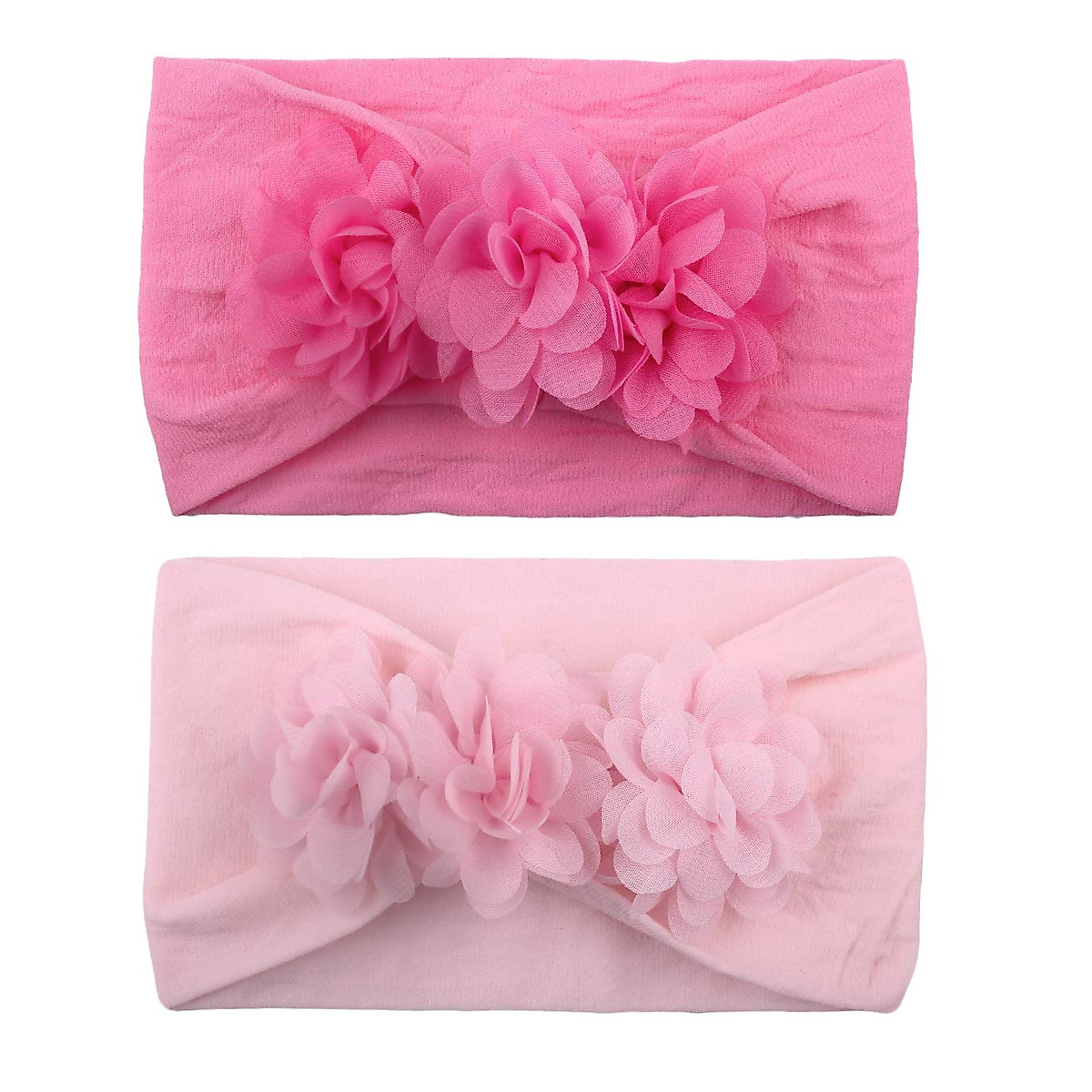 WZT Stretchy Knot Nylon Baby Headbands For Newborn Baby Girls Infant Toddlers Kids Bows Child Hair Accessories