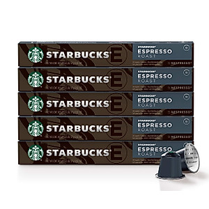 Starbucks by Nespresso Dark Roast Espresso (50-count) and Starbucks by Nespresso Medium Roast Pike Place Roast Coffee (50-count) Nespresso Capsules