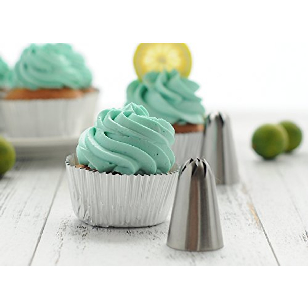 BeBeFun Piping Tips Large Icing Tips Cake Decorating Large Piping Tips Set Cupcake Frosting Piping Kit Extra Large Size In Set.