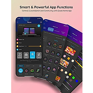 MINGER RGBIC LED Strip Lights 16.4ft, Bluetooth Color Changing LED Lights, Segmented APP Control Multicolor Music Sync DIY Mode for Christmas Party, Bedroom, Kitchen, Bar