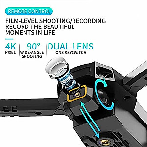 RKSTD Drone With HD Camera, Suitable For Adults, Beginners, Children, Foldable Remote Control Quadcopter, One-button Takeoff/landing, Headless Mode, Waypoint Flight, 360° Flip