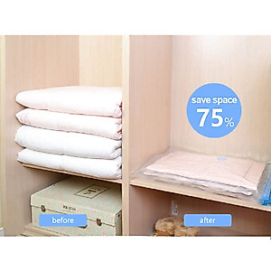 5 Pack Vacuum Storage Bags, Space Saver Bags (5 Jumbo), Large