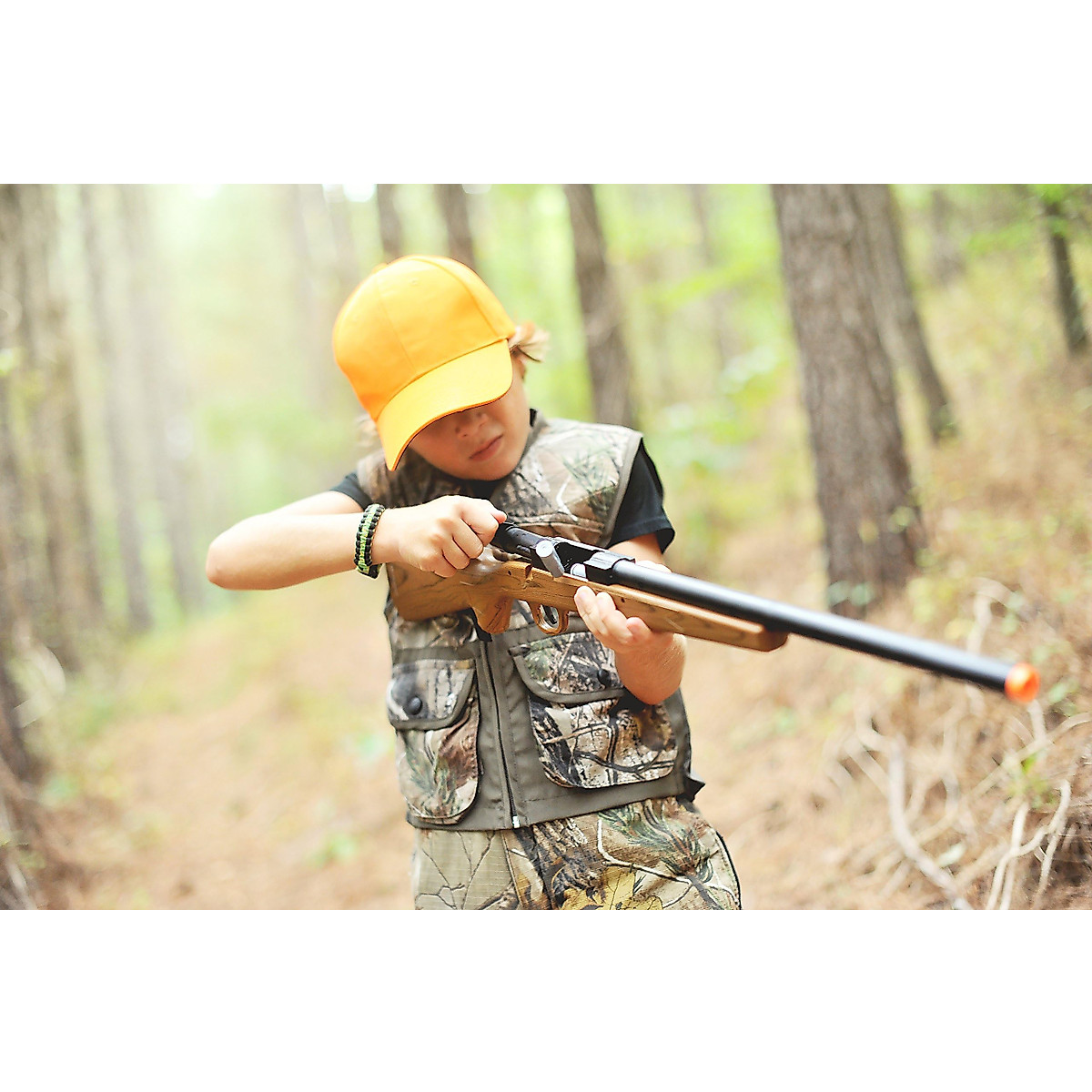 Sunny Days Entertainment Maxx Action 30" Toy Bolt Action Rifle with Electronic Sound, Black