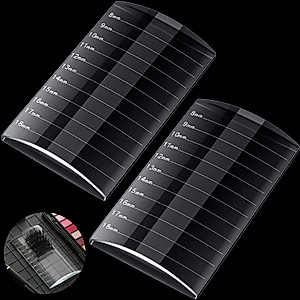 Maitys 2 Pcs Eyelash Crystal Pallet Eyelash Extension Tray lash holder tray Bigger Size Glass Pallet Lashes False Lash Tray Strip Adhesive Glue Holder for Eyelash Extensions, 4.13 x 2.36 x 0.47 Inch