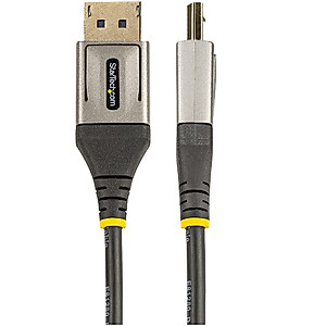 StarTech.com 6ft (2m) VESA Certified DisplayPort 1.4 Cable - 8K 60Hz HDR10 - Ultra HD 4K 120Hz Video - DP 1.4 Cable/Cord - for Monitors/Displays - DisplayPort to DisplayPort Cable - M/M (DP14VMM2M)