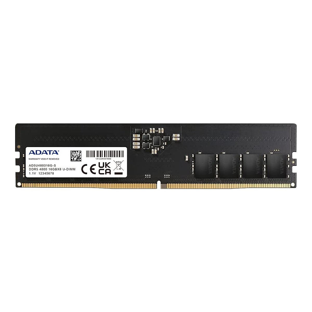 ADATA Premier DDR5 4800MHz 16GB UDIMM Memory RAM Module Single (AD5U480016G-S)