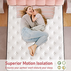 LegacyAmerhome Twin Mattress, 8 inch Twin Size Hybrid Mattresses in a Box with Cool Gel Memory Foam, Pocket Springs for Motion Isolation, Medium Firm Matress, CertiPUR-US, 100-Night Trial, 39"x75"x8"