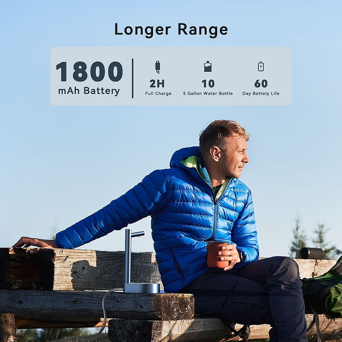 【Upgraded】 Morsatie Water Dispenser for 3 Gallon & Universal Bottles, Automatic Drinking Water Dispenser Green MSWD-Green-HB6