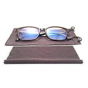Ojitos Mio™ Slim Anti-Blue Light Professional Grade Computer/Gaming Glasses-All Natural Digital Eye Strain Reliever-Circadian Rhythm-Promote Weight Loss-UV Protection-Natural Sleeping Aid- Clear Lens
