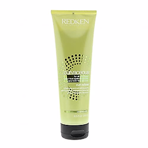 Redken Curvaceous Curl Refiner Cream | For Curly Hair | Curl Defining Primer That Helps Control Frizz | With Moringa Oil | 8.5 Fl Oz