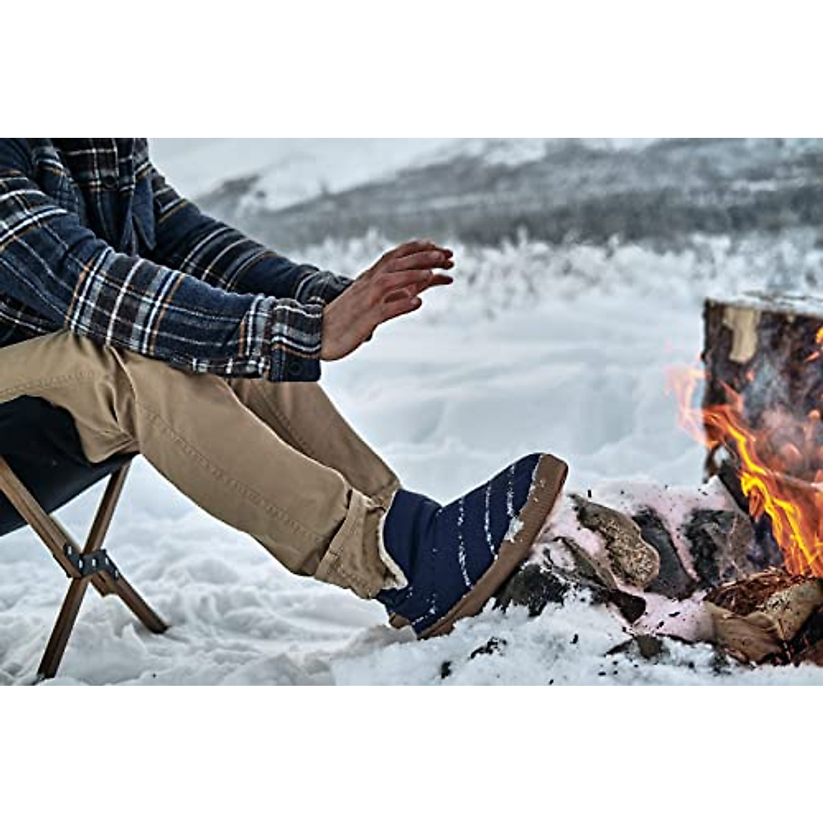 Dearfoams Men's Bryant Nylon Memory Foam Sport Lounge Bootie Slipper, Black, Large